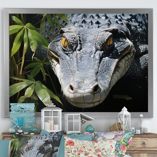 Millwood Pines Africa Crocodiles Stealth On Canvas Print | Wayfair